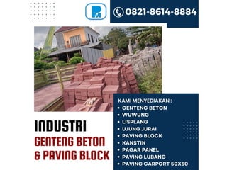 Produsen Paving Block Beton Warna Merah | PDF
