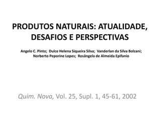 Produtos naturais. | PDF