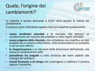 Produzione software - La configurazione | PPSX