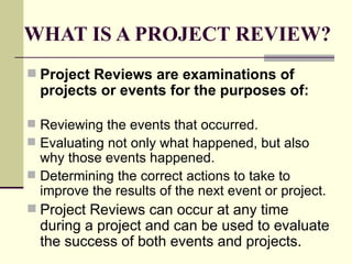 Proect Review | PPT