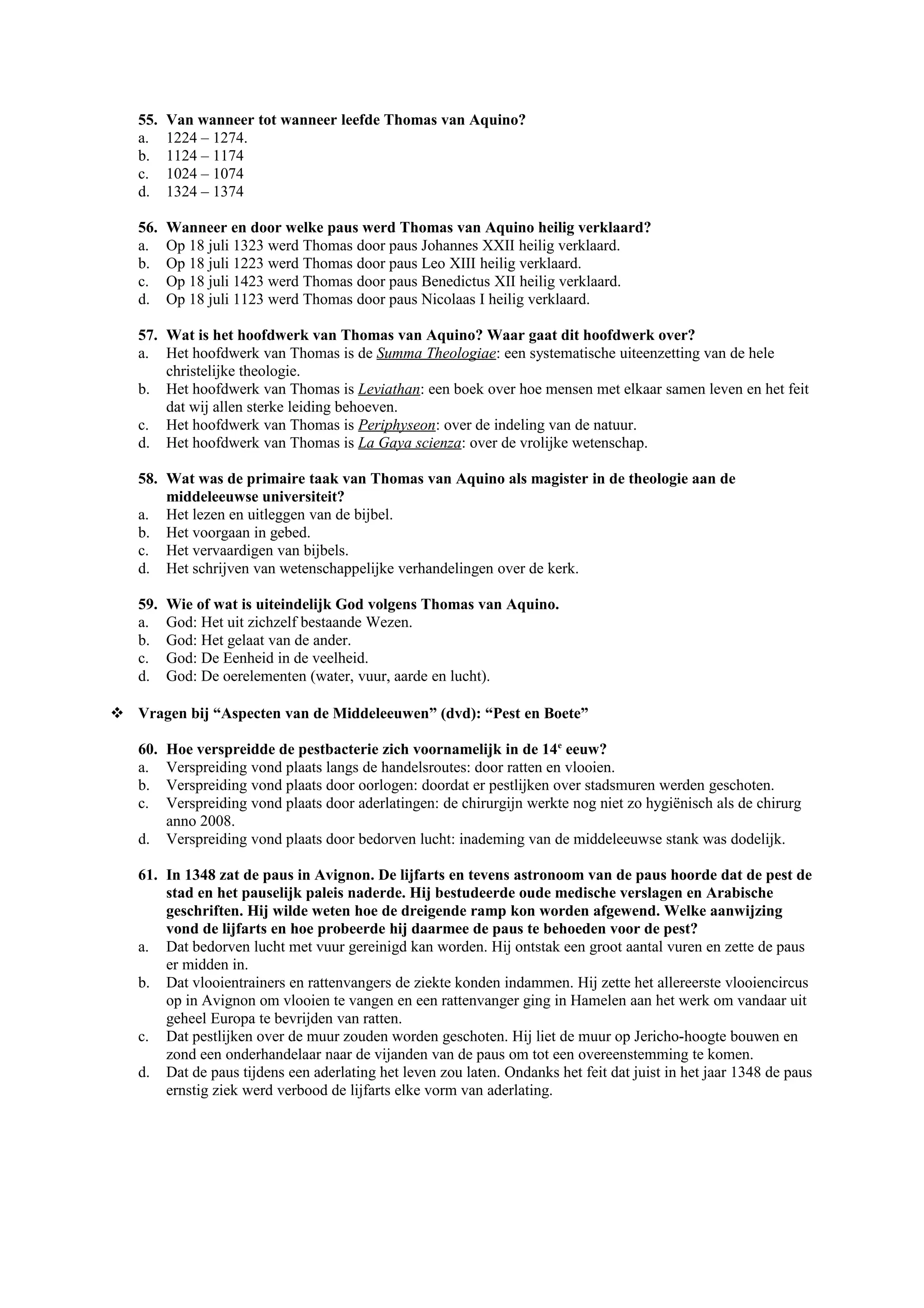 Proefwerk levensbeschouwing in historisch perspectief | PDF