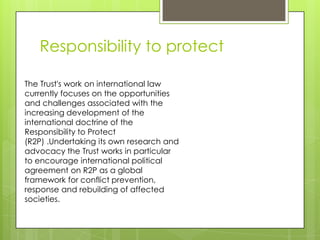 One World Trust | PPTX | Government Support and Welfare | Financial ...