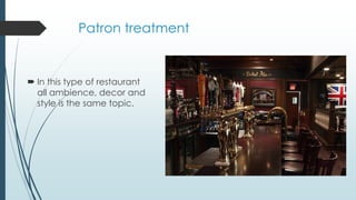 Pro english services "Types of restaurants" | PPT