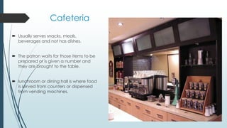 Pro english services "Types of restaurants" | PPT