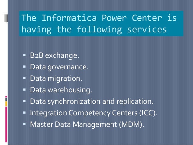Proexcellency informatica power center online training | PPTX