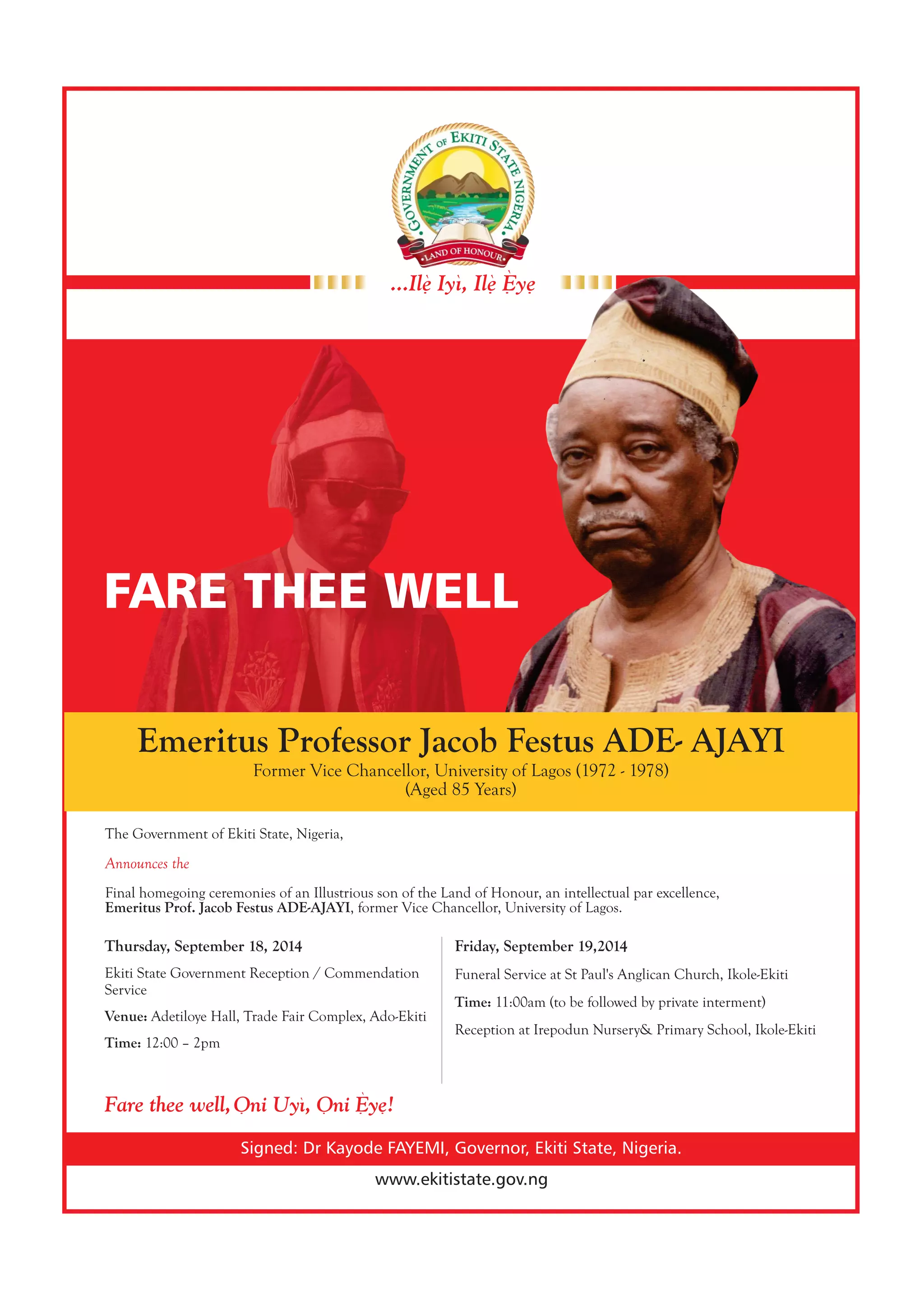 Prof. ade ajayi ad. approved | PDF