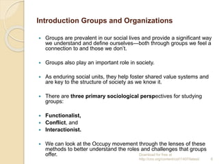 Prof.dr. halit hami öz sociology-chapter 6-groups and organization | PPT