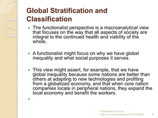 Prof.dr. halit hami öz sociology-chapter 10-global inequality | PPT