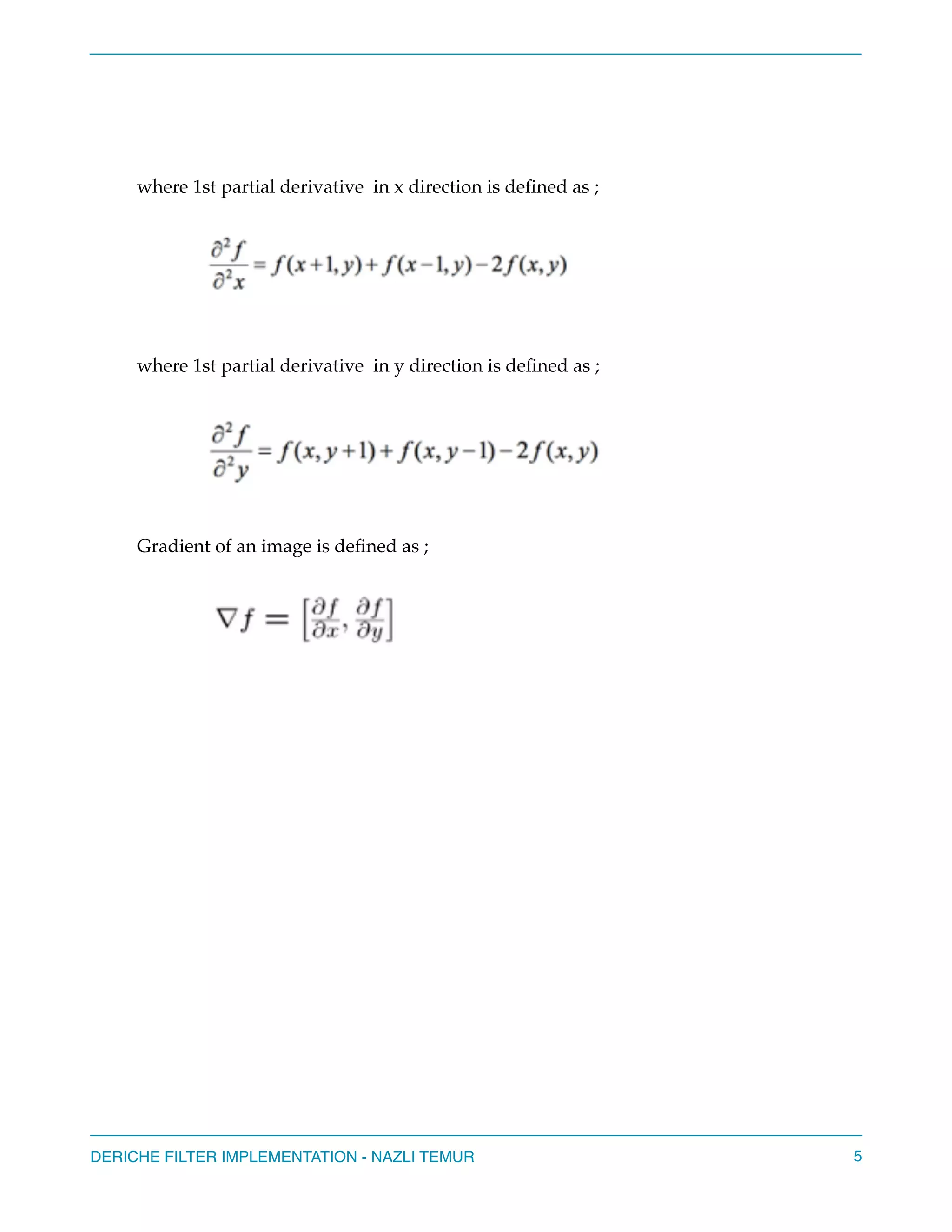 Recursive IIR Implementation for Edge Detection | PDF