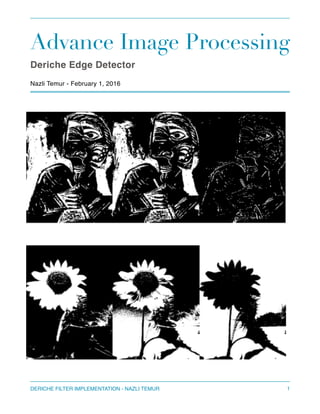 Recursive IIR Implementation for Edge Detection | PDF