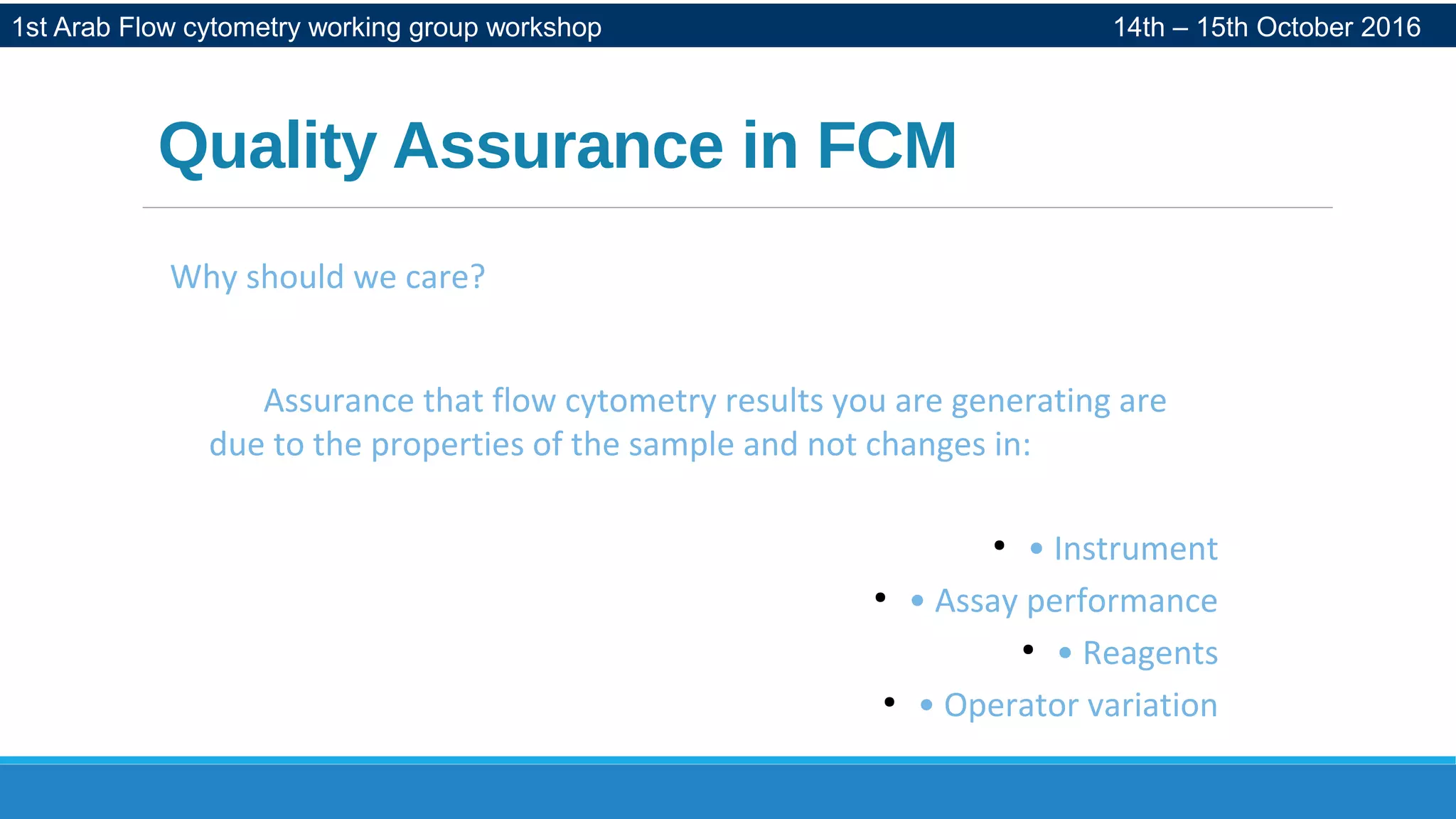 Prof. douaa m. sayed validation and verification of flowcytometry areas | PPS