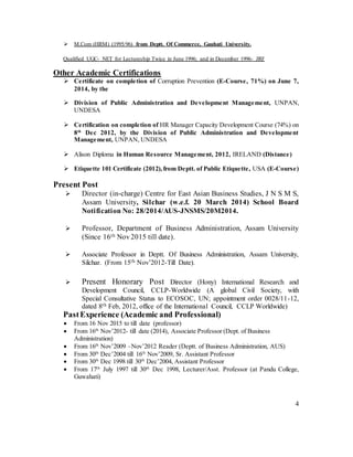 Prof. Arup Barman (ICONIC Academic Personality and Distinguished Professor) | DOCX | Business ...