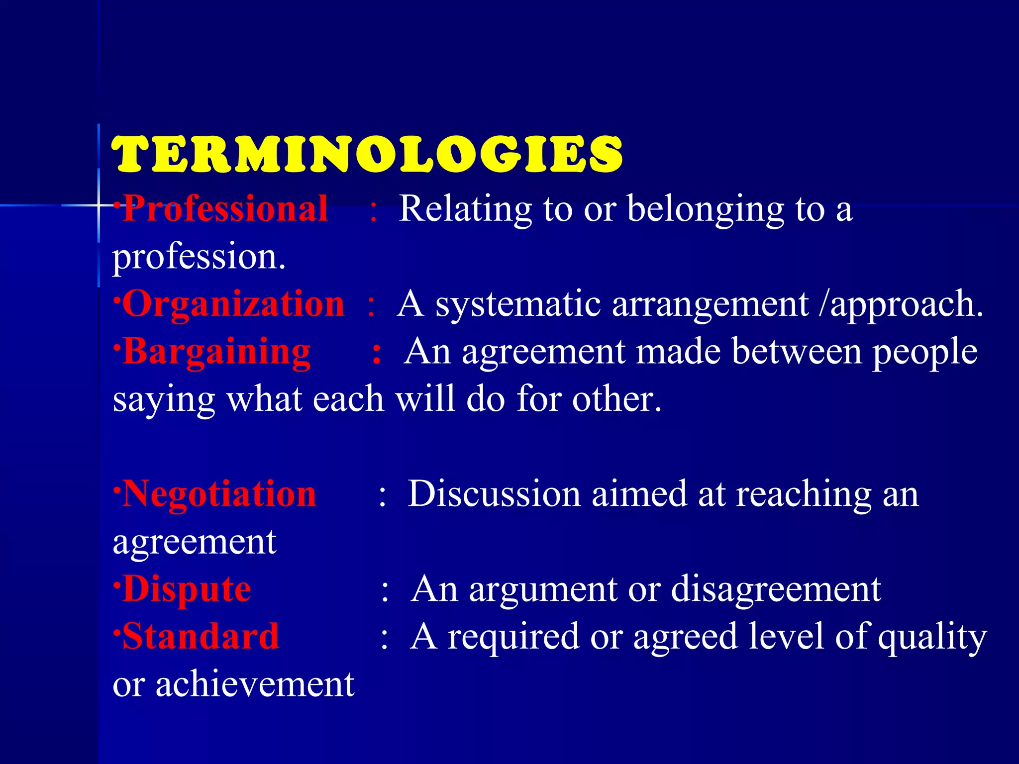 Professional organization ppt | PPT