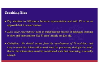 Processing Instruction By: Prof. Bill VanPatten | PDF