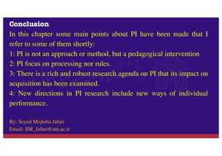 Processing Instruction By: Prof. Bill VanPatten | PDF