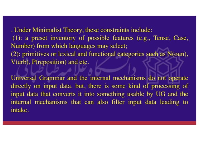 Processing Instruction By: Prof. Bill VanPatten | PPT