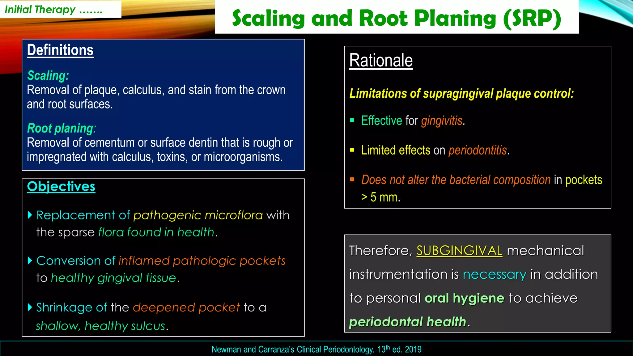 Periodontal Treatment Planning & Phase I Therapy | PDF
