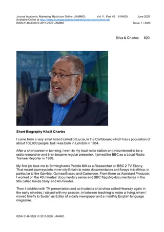 Prof. Dr. Paul Ade Silva, Editor of JAMMO, Interviews Khalil Charles ...