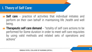 Orem self care deficit theory for nursing students | PPTX
