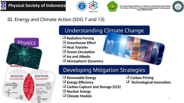 The Role of Physics in Supporting Sustainable Development | PPTX