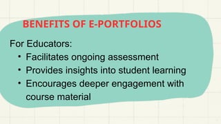 Prof.ed.7.pptx eportfolios creating tech | PPT