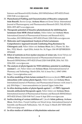 Prof. Archana-moon-resume | PDF