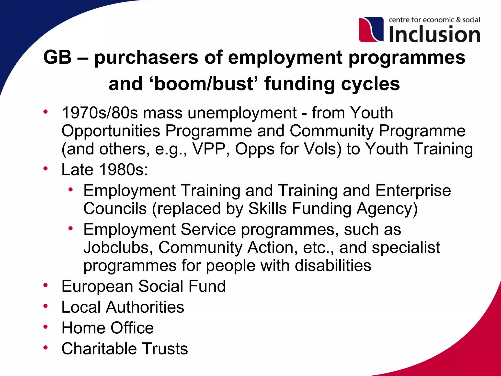 Prof. dan finn third sector service delivery - tsrc esrc seminar | PPT ...