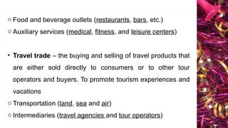 THE TOURISM INDUSTRY AND THE HOSPITALITY SECTOR | PPTX