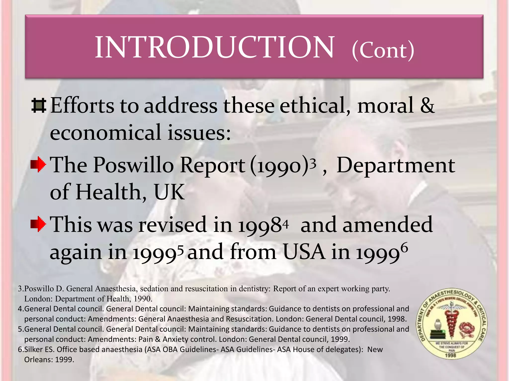 Prof. mridul panditrao dental chair anaesthesia l | PPTX