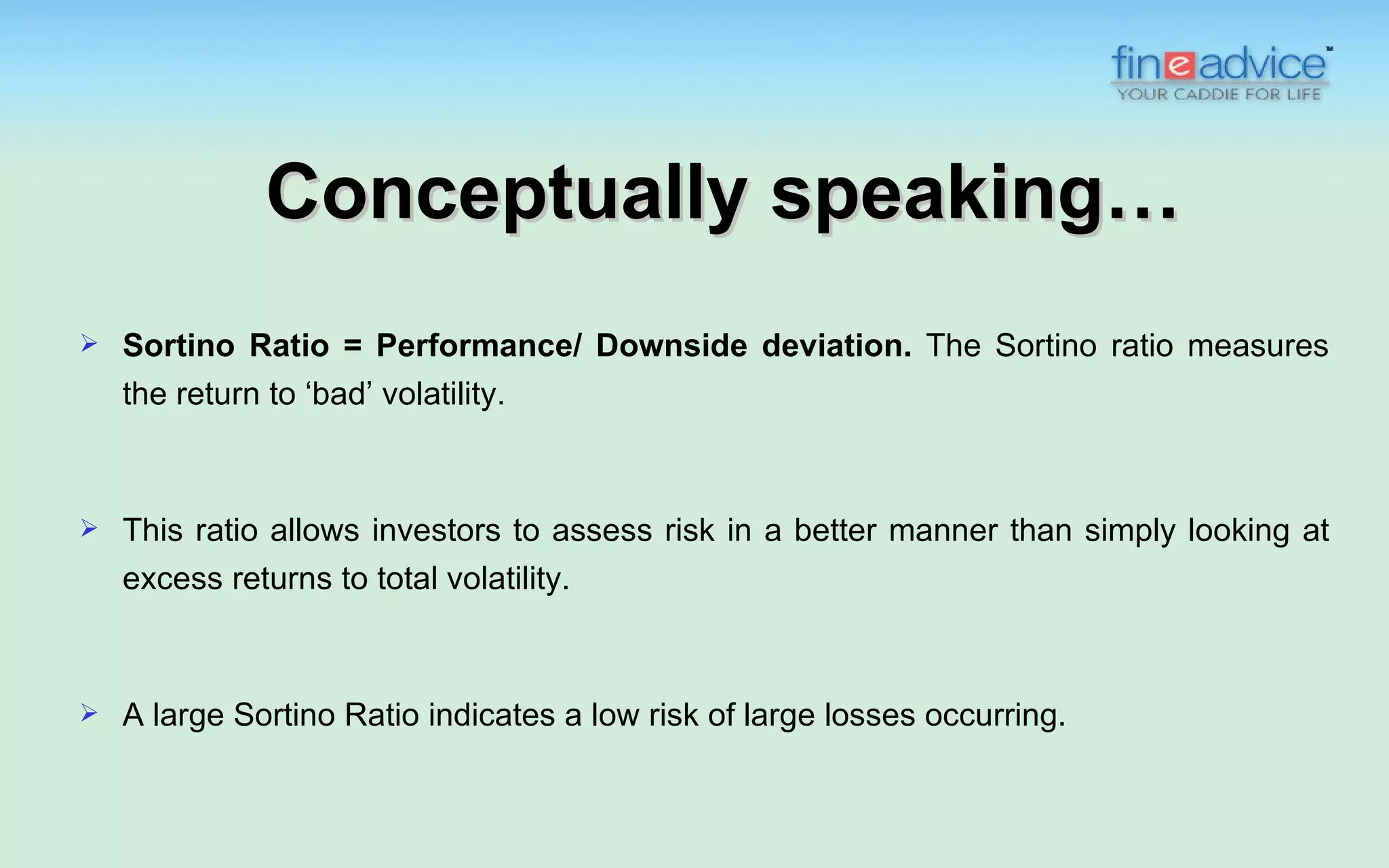 Sharpe & Sortino Ratios | PPT