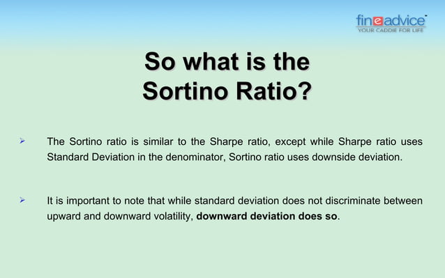 Sharpe & Sortino Ratios | PPT