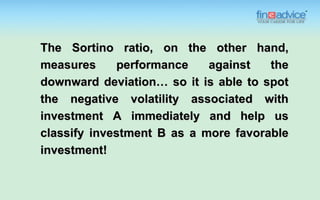 Sharpe & Sortino Ratios | PPT