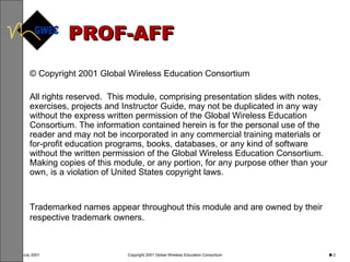 Prof Aff | PPT | Telecommunications Industry | Industries