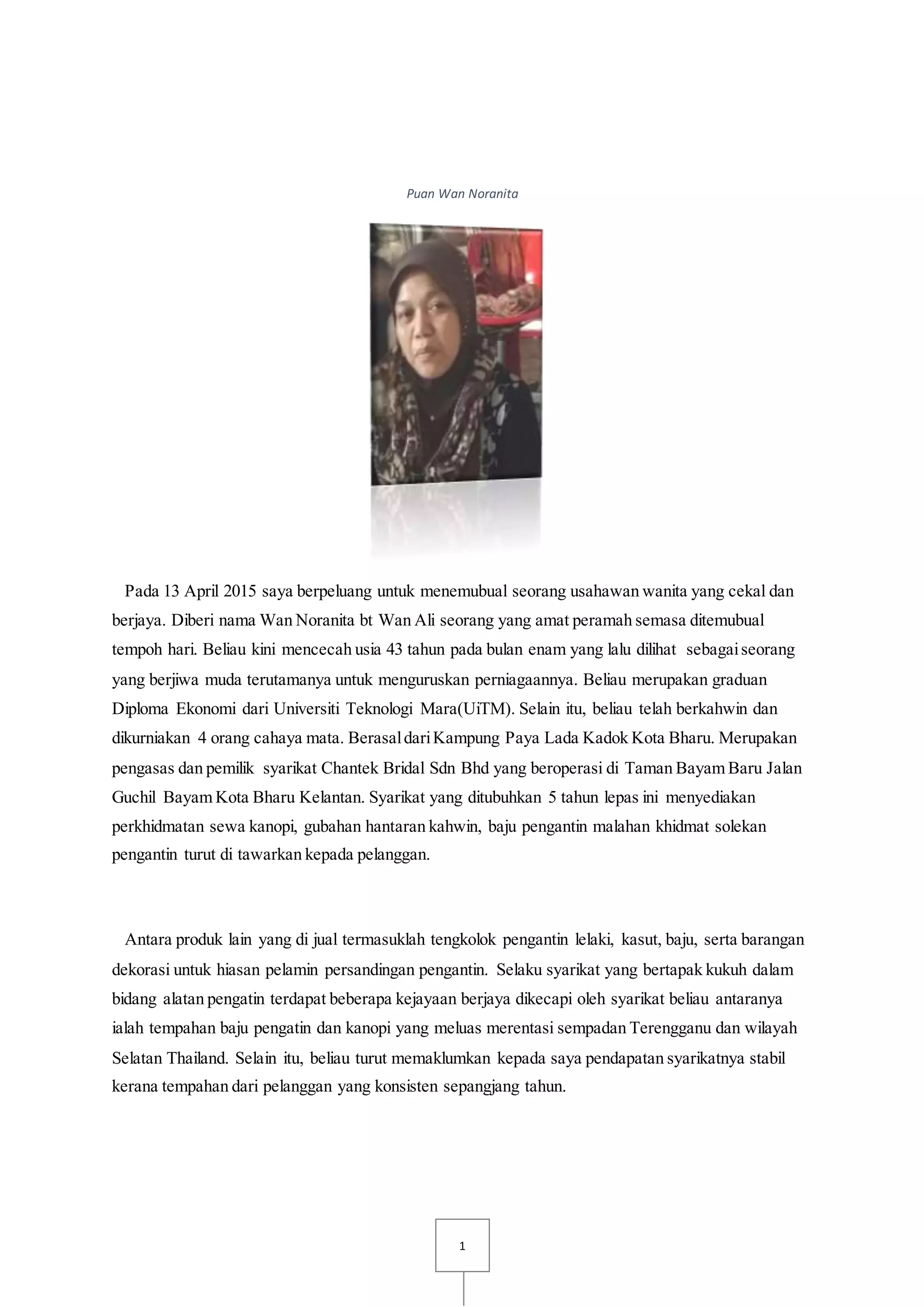 Profail usahawan | PDF