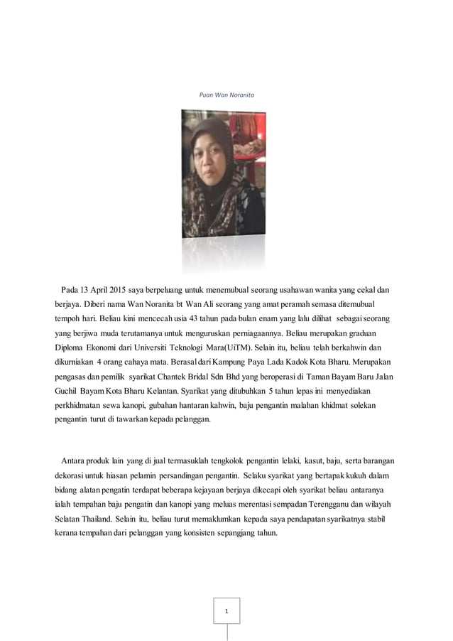 Profail usahawan | PDF