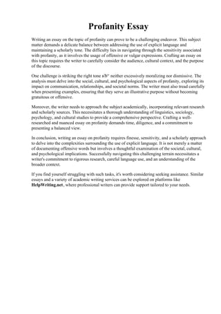 Profanity Essay.pdf