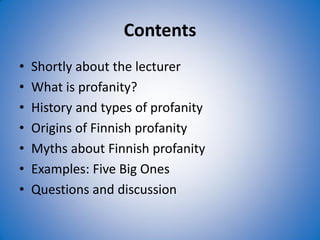 Profanity in Finnish language | PDF
