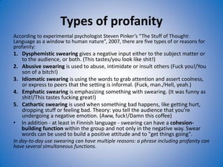 Profanity in Finnish language | PDF