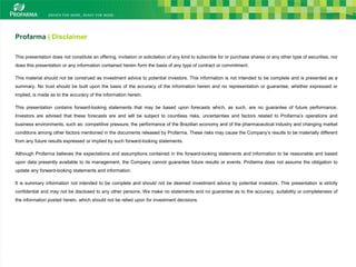 Profarma Casa Saba Brasil Acquisiton Conference Call 2 | PDF ...