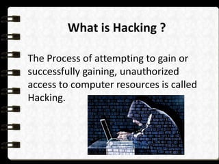 Hacking and Online Security | PPTX | Internet for Beginners | Internet