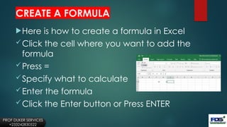 PROF DUKER - BASIC 8 for - MS EXCEL.pptx