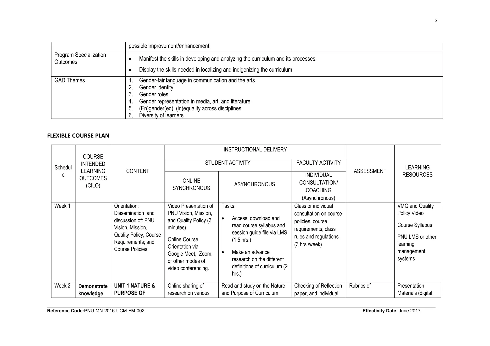 PROFED06 Flexible Course Plan .pdf