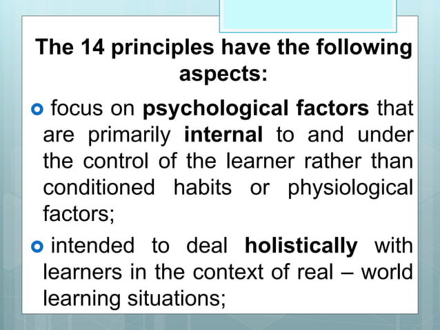 Learner - Centered Psychological Principles (LCP) | PPTX