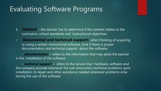 Evaluating Educational Technology | PPTX