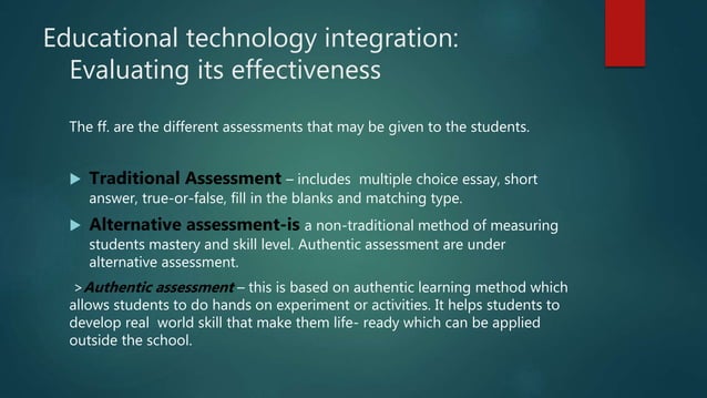 Evaluating Educational Technology | PPTX