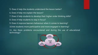 Evaluating Educational Technology | PPTX