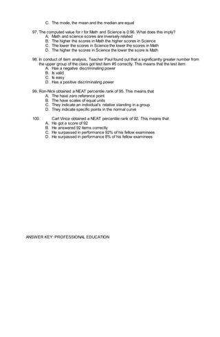 Prof ed questions | DOC | Education