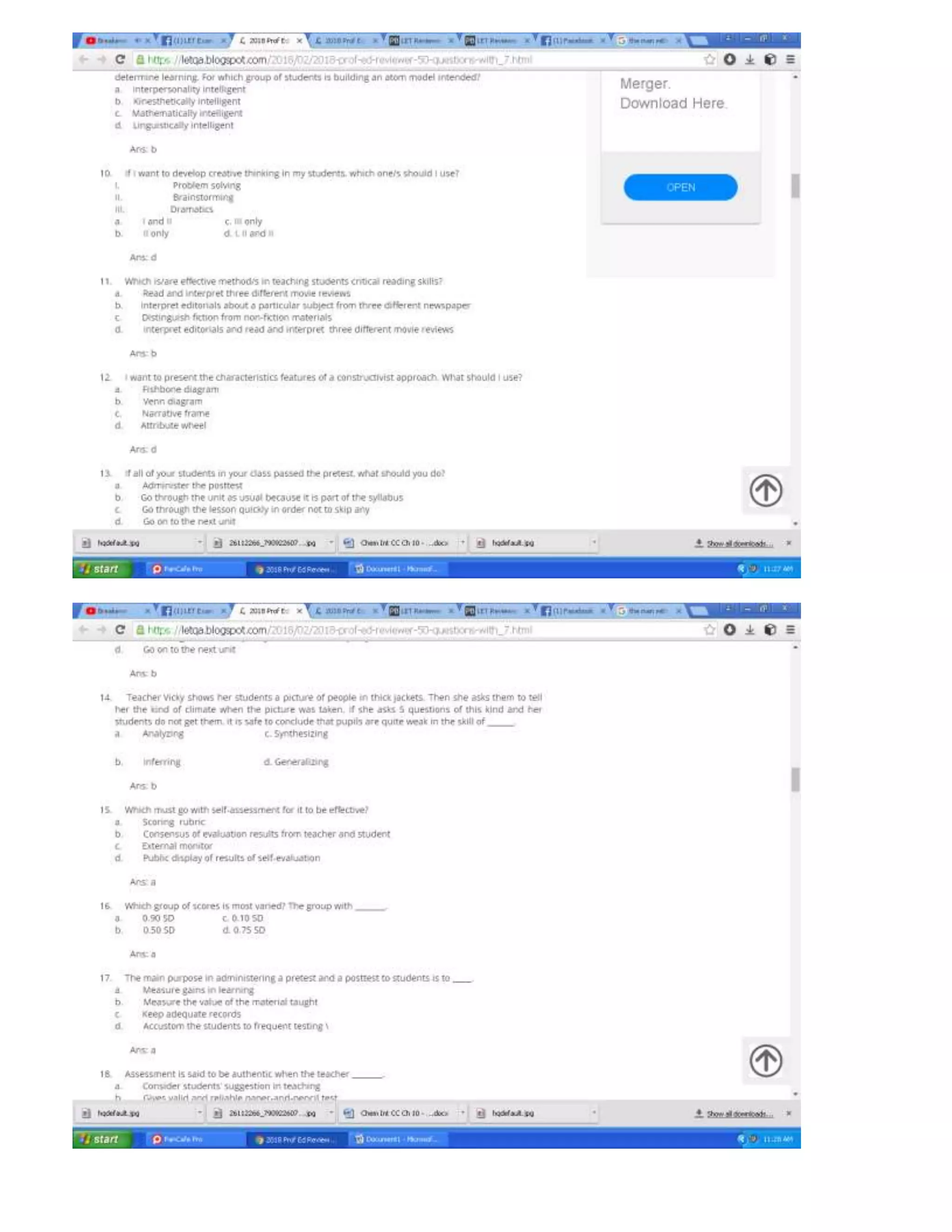 Prof ed reviewer part 2 | PDF
