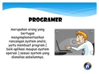 Profesi Dalam Bidang IT | PPTX