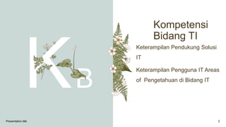 Pertemuan III, Etika Profesi" Profesionalisme bidang IT" | PPTX